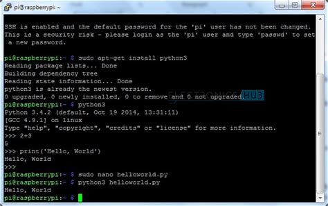 First Python Program On The Raspberry Pi Electronicshub