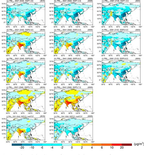 Table 1 From Evaluation And Projection Of Surface Pm2 5 And Its Exposure On Population In Asia