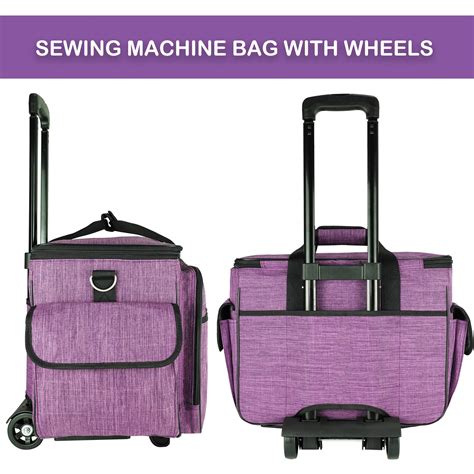 Cab55 Rolling Sewing Machine Case Detachable Rolling
