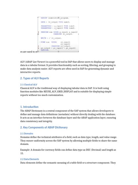 Alvreportsdocumentation Pdf