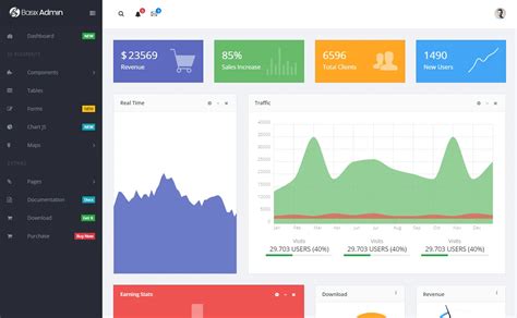 Basix Admin A VueJS Admin Dashboard Template Best Free HTML CSS Templates