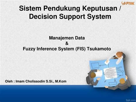 ppt manajemen data and fuzzy inference system fis tsukamoto
