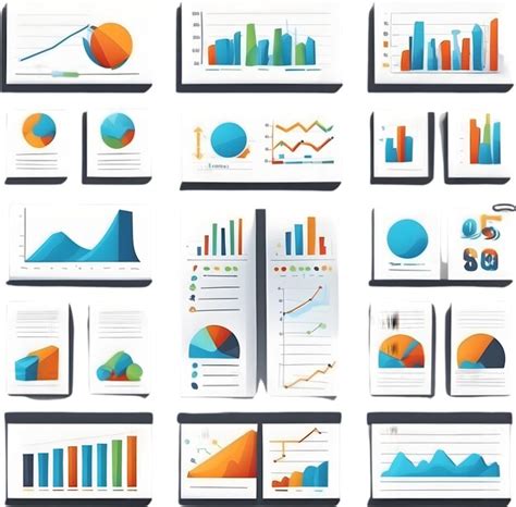 Premium Photo Chart Illustration Collection Infographic Vector Set Data Visualization Design