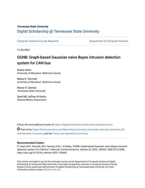 pdf ggnb graph based gaussian naive bayes intrusion detection system
