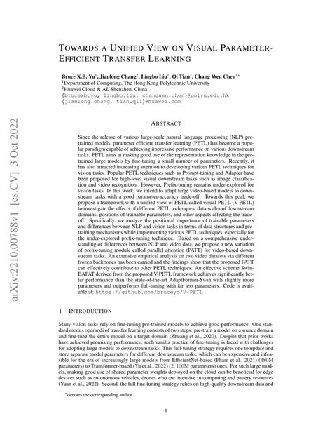 pdf towards a unified view on visual parameter efficient transfer