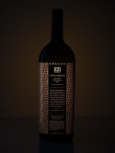 Screen Printed Wine Label