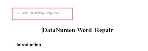 Quick Ways To Get The Full Path Of Your Word Document File