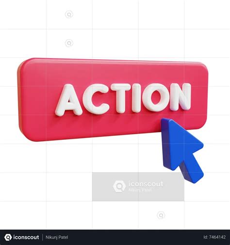 Click Action Button 3d Icon Download In Png Obj Or Blend Format