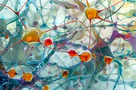Premium Photo Closeup View Of A Neuron Displaying Vibrant Colors