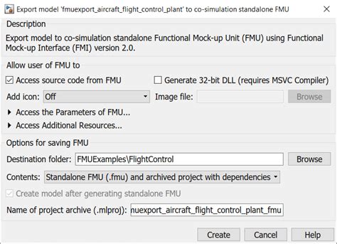 Export Simulink Model To Standalone Fmu With Source Code Matlab