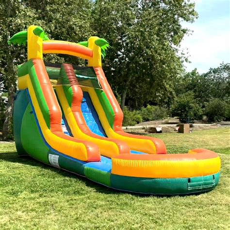 Tropical Inflatable Water Slide Justbounce