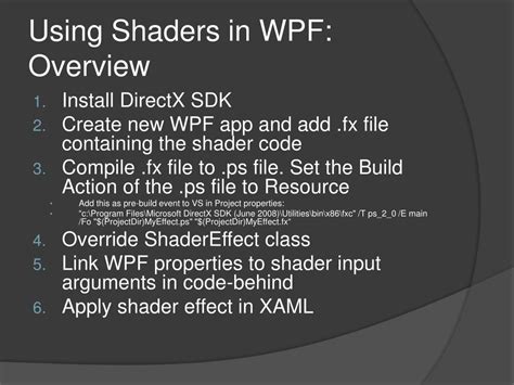 PPT WPF Pixel Shaders PowerPoint Presentation Free Download ID