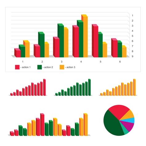 Bar Pie Graph Chart Stock Vector Leremy 4559560
