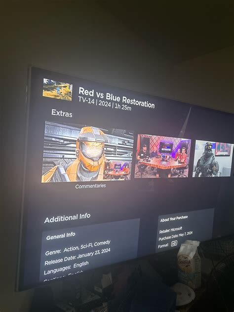 Very important if you link your red versus blue restoration per purchase with movies anywhere ...