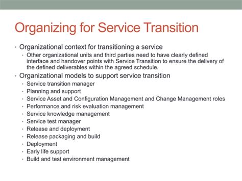 Itil Service Transition Pptx