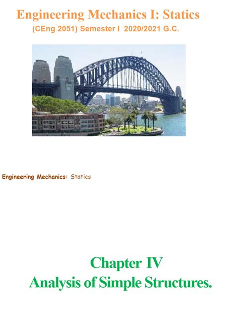 chapter 4 analysis of simple structures11 pdf truss structural