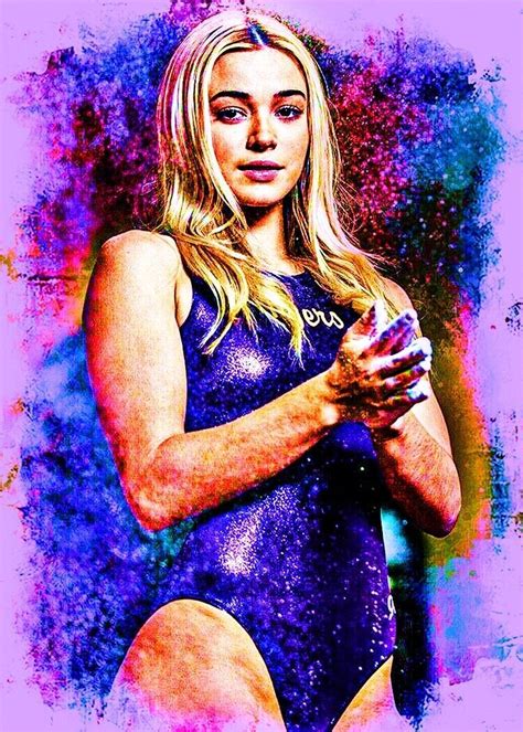 Olivia Livvy Dunne Gymnastics Sexy Model Celebrity 25 Art Aceo Print
