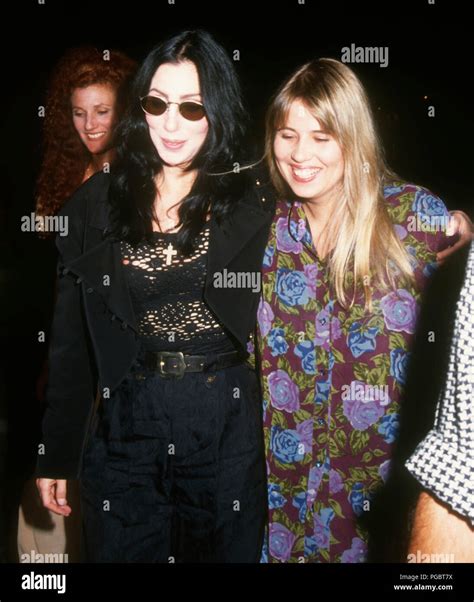 West Hollywood Ca August 11 L R Singer Cher And Chastity Bono