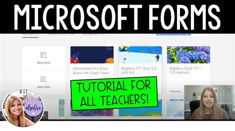 Using Microsoft Forms For Homework Quizzes And Tests Youtube