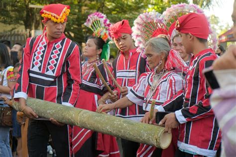 Malaybalay City Philippines Talaandig Tribe In Costume At The Annual