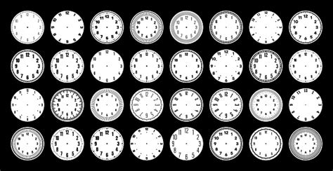 기계식 시계 문자판 숫자가 있는 시계 다이얼 베젤 분 시간 표시 및 숫자가 있는 타이머 또는 스톱워치 요소 나눗셈이 있는 빈 측정 원 눈금 벡터 그림 계산대에 대한 스톡