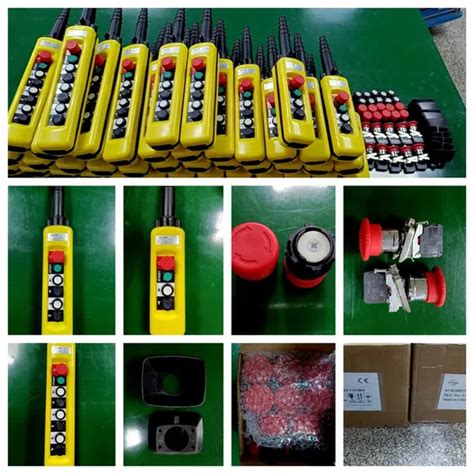 Xac Push Buttons Switch Pendant For Hoist Crane Pendant Control Stations Handle Pendant