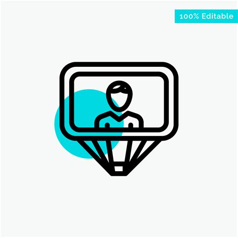 User Profile Id Login Turquoise Highlight Circle Point Vector Icon 18016599 Vector Art At Vecteezy