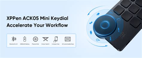 Amazon Com XPPen Mini Keydial ACK Wireless Shortcut Keyboard Bluetooth Programmable Express
