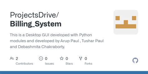 GitHub ProjectsDrive Billing System This Is A Desktop GUI Developed With Python Modules And