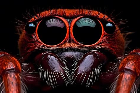 Super Macro Image Of Jumping Spider Neural Network AI Generated Stock Photo Image Of