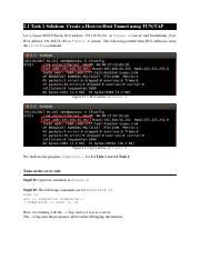 Lab Report VPN V Submitted Pdf Task Solution Create A Host To Host Tunnel Using