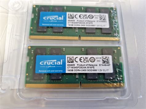 32GB KIT crucial CT16G4SFD824A M16FE - 2x 16 GB DDR4 SO-DIMM RAM - DDR4 ...