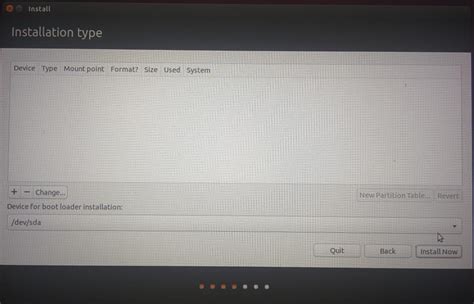 Bios Installation On Acer Swift Freezes No Partitions Are Shown On Installation Type Screen