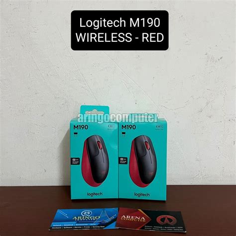 Jual Mouse Logi Tech M Wireless Red Shopee Indonesia