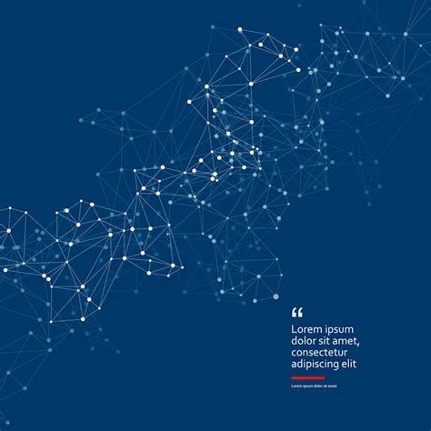 Premium Vector Node Molecule Structure Geometric Modern Technology Concept Science Vector