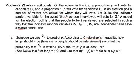 solved problem 2 2 extra credit points of the voters in
