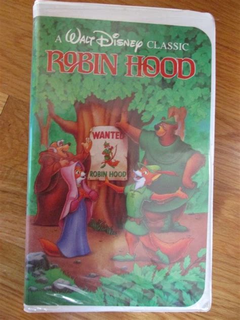 Rare Walt Disney Classic Robin Hood 1189 Vhs Black Diamond 83 Minute
