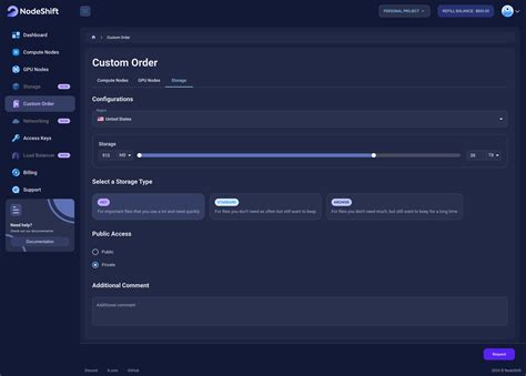 Storage Nodeshift Documentation