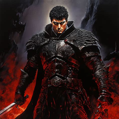Guts From Berserk In A Dark Fantasy 1982 Film Oil Painting By Abhinav
