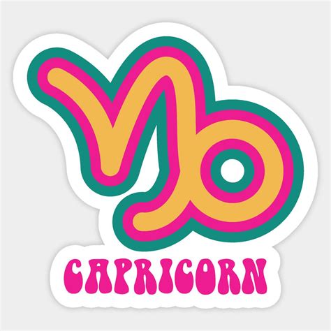Capricorn Zodiac Sign Sticker