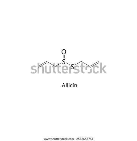 Allicin Skeletal Structureorganosulfur Compound Compound Schematic