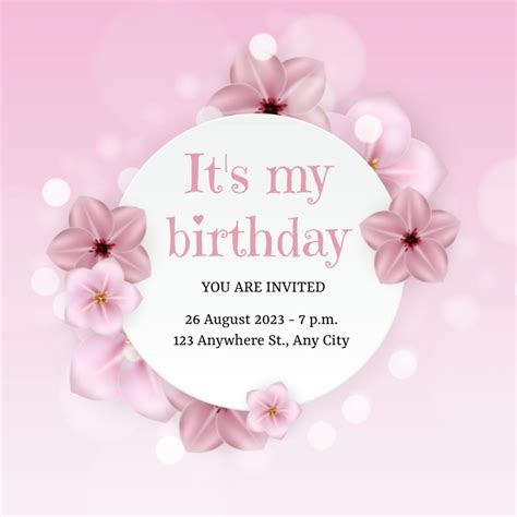 Its My Birthday Template Postermywall