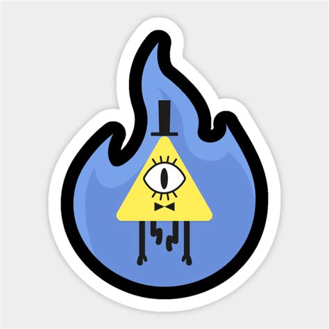 Bill Cipher Gravity Falls Sticker Teepublic
