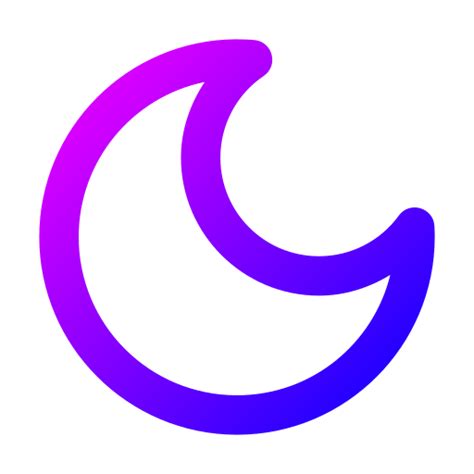 Ícone De Lua Generic Gradient