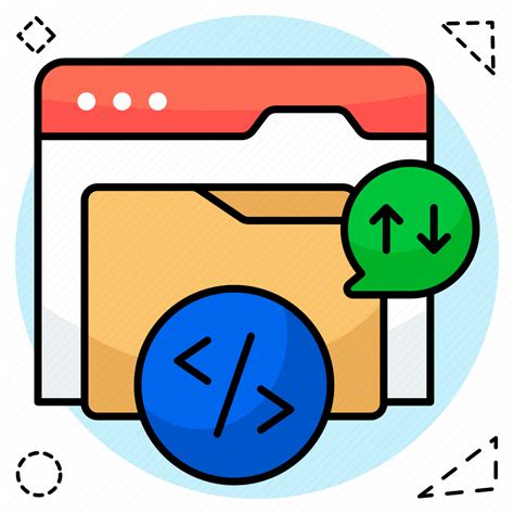 Coding Folder Programming Document Doc Archivevector Icon