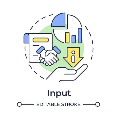 Input Multi Color Concept Icon Stock Illustration Illustration Of