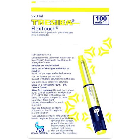 Tresiba Flextouch 3 Ml 5 Pen Refrigerator 1 1 