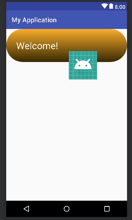 Android How To Use Same Technique Of Css Negative Margin In A