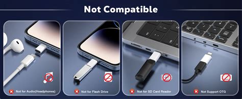 MoKo USB C To Lightning Adapter Pack Not For Audio OTG Keystone