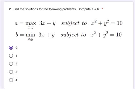 Solved Find The Solutions For The Following Problems Chegg